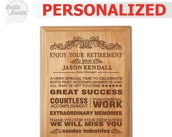 Engraved wood plaque | Etsy