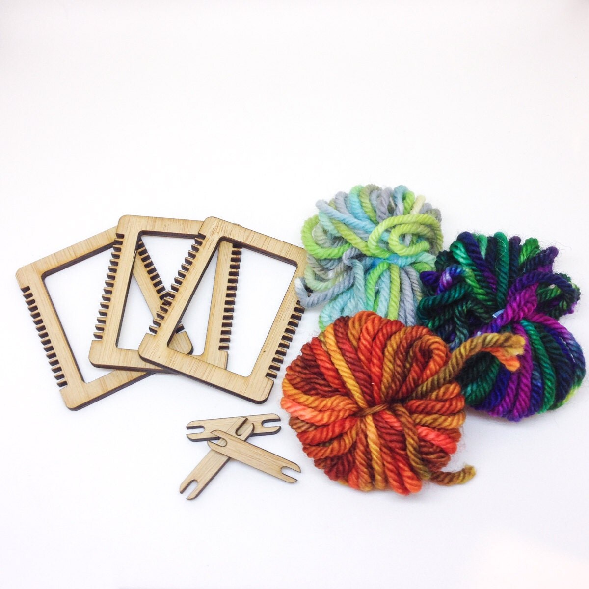 Mini Weaving Loom Kit SET OF THREE Make Your Own Ornament
