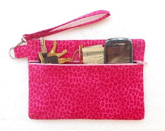 Hot pink wallet | Etsy