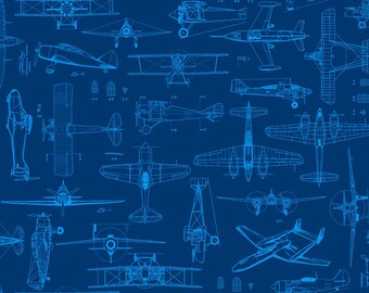 Unique airplane fabric related items | Etsy