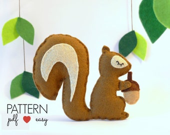 Squirrel pattern | Etsy