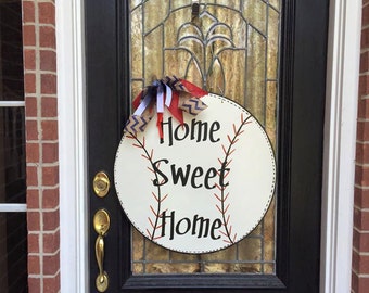 Baseball door hanger | Etsy