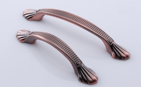 5 3.75 Red Copper Cupboard Handle Knob Cabinet