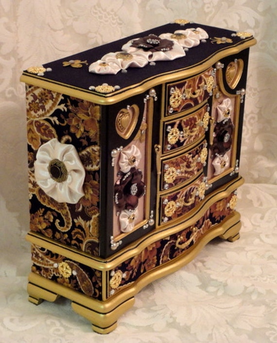 Decorative Jewelry Chest by ForKeepsakesGifts on Etsy