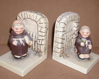 Monk bookends | Etsy