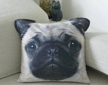 Popular items for pug pillow on Etsy
