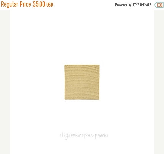 SALE 10 Thick Square Wood Cutouts 2x2 Inch Square 1/4" Thick Unfinished ...