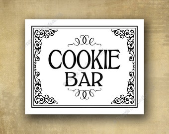 Cookie bar signs | Etsy