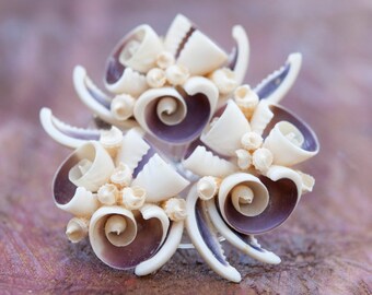 Seashell earrings | Etsy