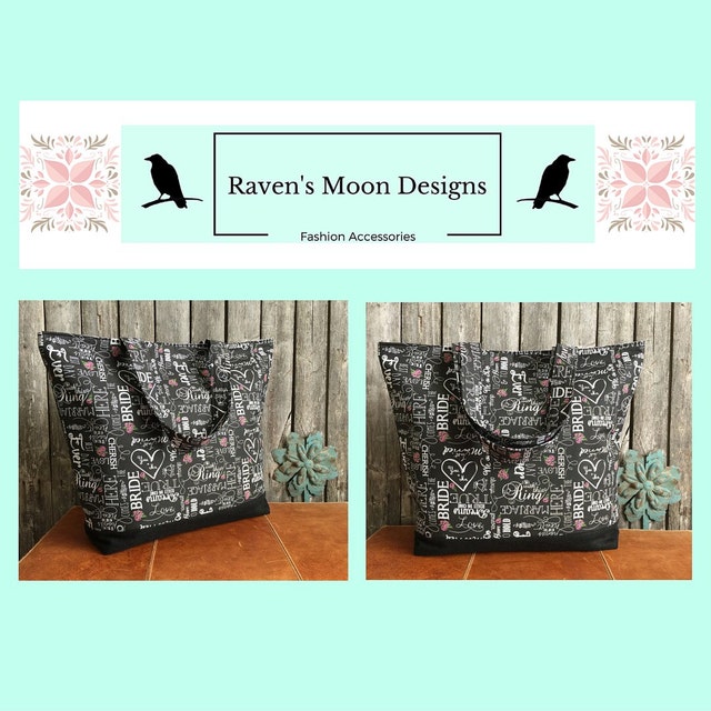 Artisan Crafted Tote Bags Handbags & by RavensMoonDesigns on Etsy