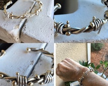 Unique barbed wire bracelet related items | Etsy