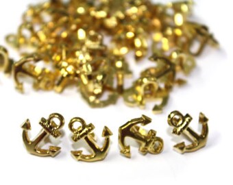 Gold anchor buttons | Etsy