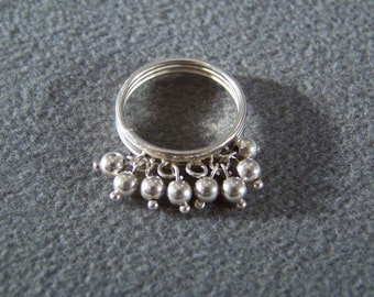 Dangle charm ring | Etsy