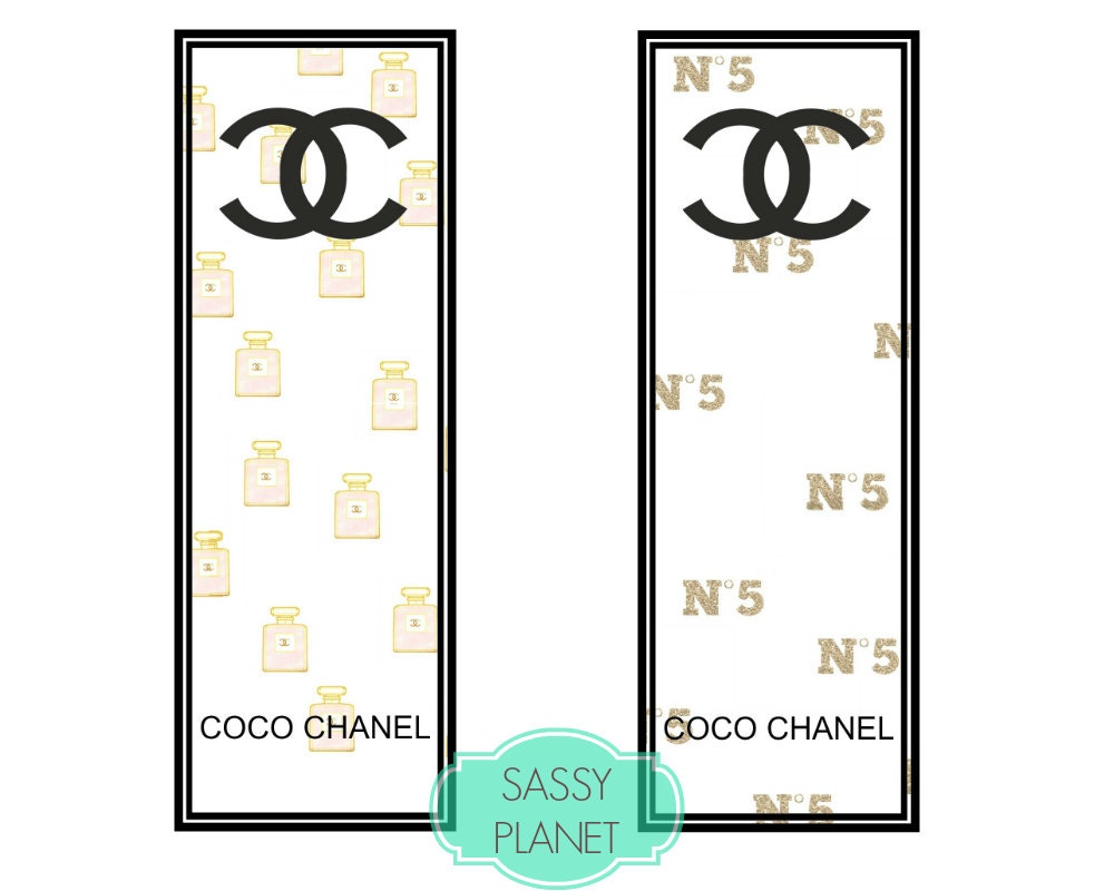 Chanel Bookmarks Chanel Logo Sign cc Logo Coco by SassyPlanet