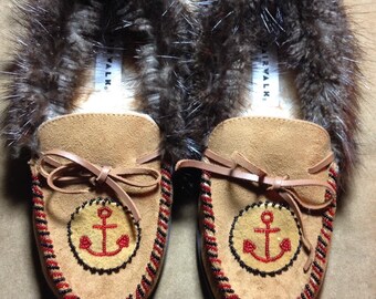 Moose slippers | Etsy