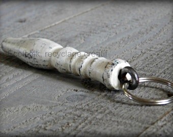 Items similar to T-shirt Key Ring, Handmade Key Ring on Etsy