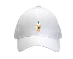 Iced Coffee Dad Hat monogramming/custom phrases available