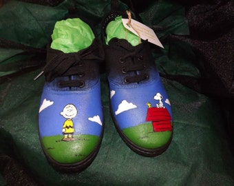 Unique snoopy sneakers related items | Etsy