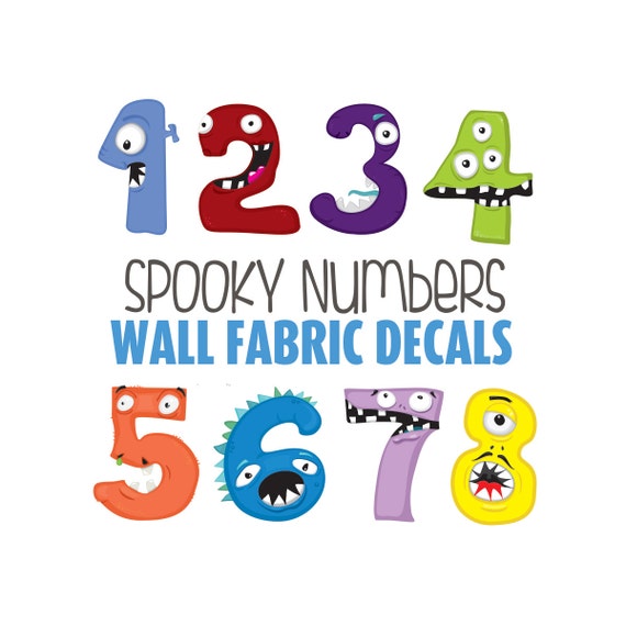 SPOOKY Numbers SCARY Zombies Creepy Font Alphabet Collection