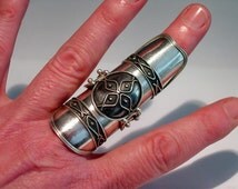 Unique full finger ring related items | Etsy