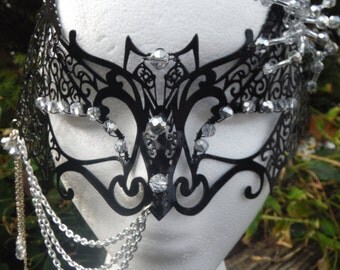 Black spider mask | Etsy