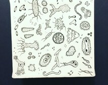 Unique bacteria art related items | Etsy