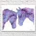 Blue Scorpion Art Print Abstract Watercolor Painting Wall