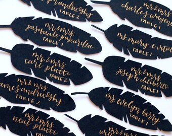 Escort card tags | Etsy