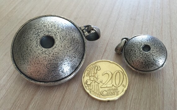 Handpan PendPAn-mini pendant necklace sterling silver vintage