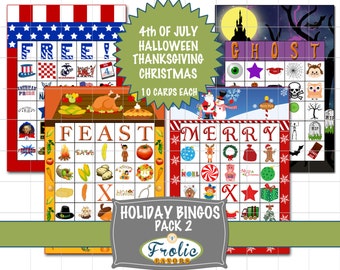 4th of july bingo | Etsy