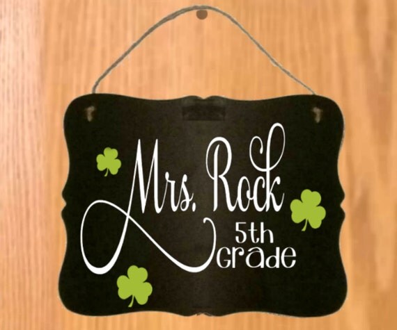 Teacher Classroom Sign Cute Chalkboard Sign by LivisLoveBoutique
