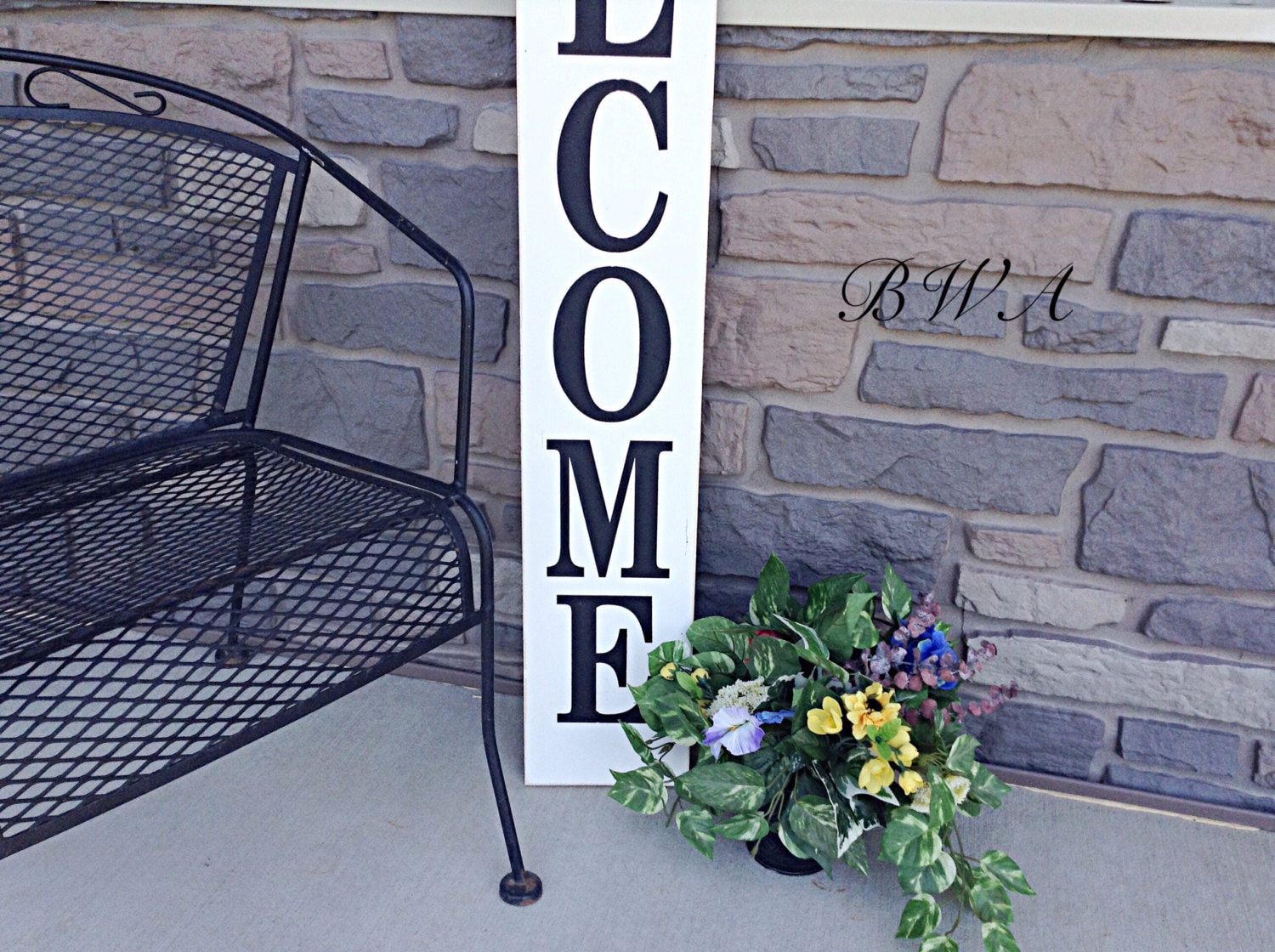 Large welcome signs Rustic wood welcome by BlessedwithAccents