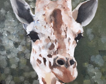 Giraffe painting | Etsy