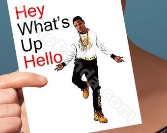 Hello greeting card | Etsy