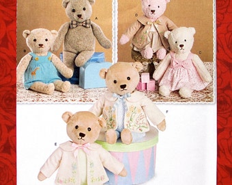 Simplicity Sewing Pattern 8044 Teddy Bear Bunny Rabbit Dog