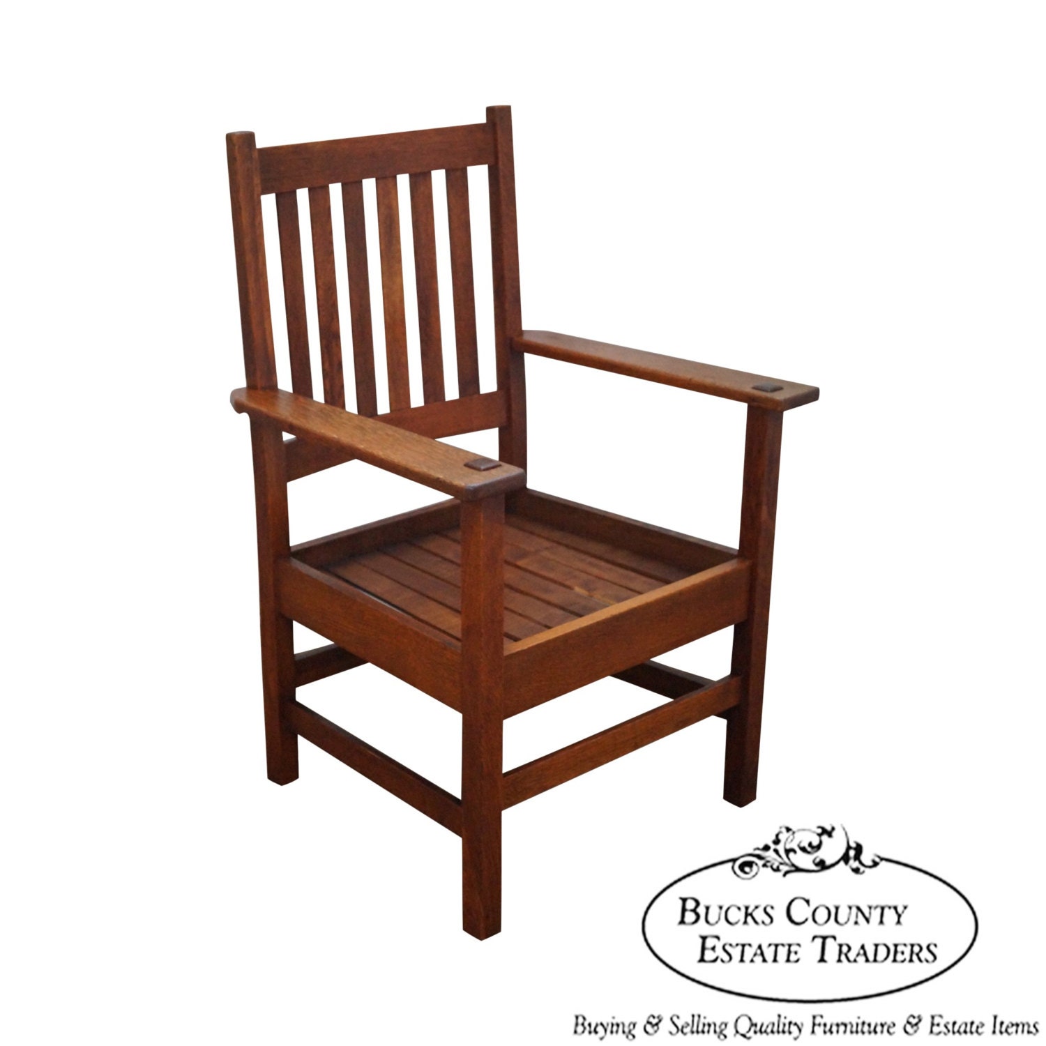 Quaint Stickley Antique Mission Oak Arm Chair – Haute Juice