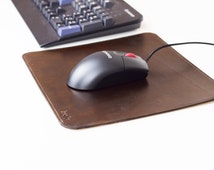 Unique leather mouse pad related items | Etsy