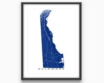 Popular items for delaware poster on Etsy