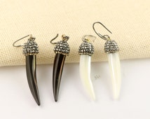 Unique earring horn related items | Etsy