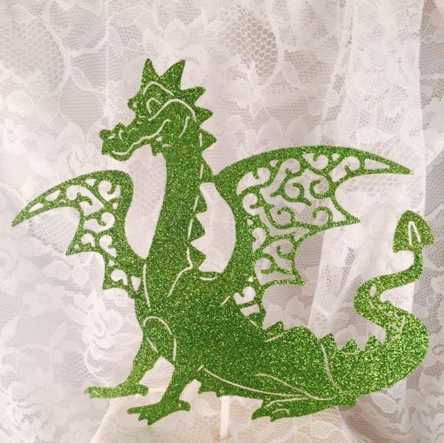 Dragon Cake Topper Dragon Party Decorations Dragon Party