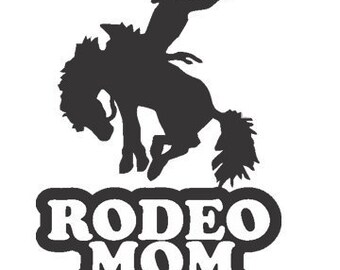 Bull riding sticker | Etsy