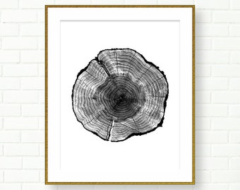 Wood grain print | Etsy