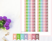 Weekend Banners Printable Stickers, Erin Condren Printable Stickers ...