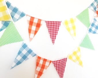 Gingham party decor | Etsy