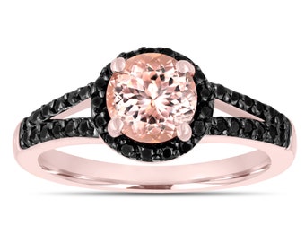 Unique pink morganite ring related items | Etsy