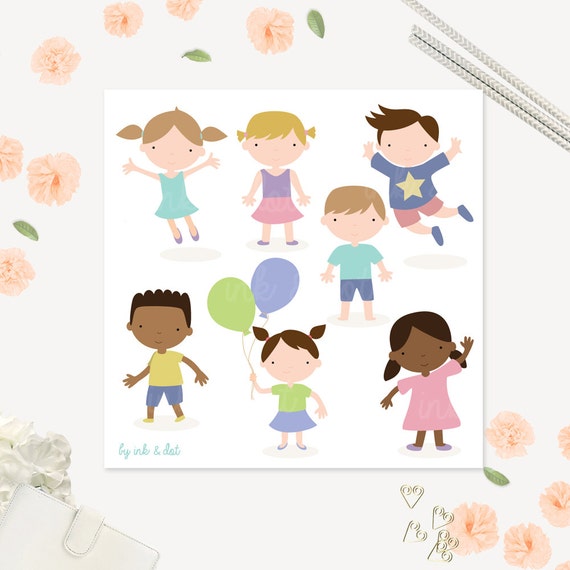 Children Clip art, Cute kids graphics, birthday, party, children ...