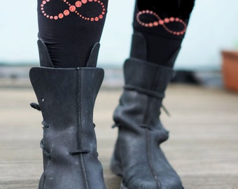 Planet Tights Reflective Metallic Silver Glow Tights by emteesee