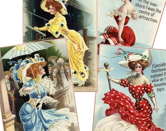 Risque postcard | Etsy