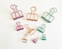 Unique binder clip related items | Etsy