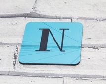 Popular items for letter coaster on Etsy
